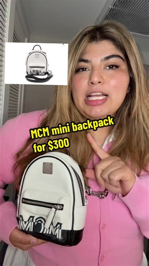 ✨ MCM mini backpack – black & white leather COA included Retail way higher… letting it go for $300 🤍 First come, first served. Message me to claim! #d#designerresalem#mcmm#mcmbagl#luxuryforsalel#luxuryreseller