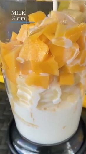 Easy Mango Pineapple Milkshake (With Ice Cream)