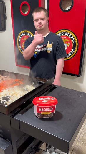 Andrew Garland on Instagram: "Drew’s Breakfast Skillet 🤘😎🤘@baconupbacongrease #foodie #foodporn #foodblogger #food #foodphotography #foodstagram #foodtruck #instafood #foodies #foodlover #foodgasm #foodgram #foodlove #foodblog #downsyndrome #downrightdelicious #sogood #chef #chefstalk #chefs #cheflife #breakfast #breakfastfordinner #baconup #eggs #potatoes"