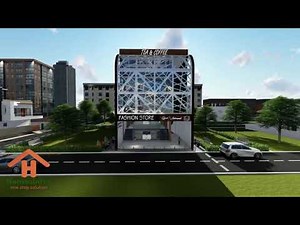 3D Elevation video of commercial building | HomesInfra