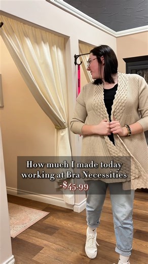 Retail math 🧮😅 Worked a full shift… left with a new sweater and zero regrets. #branecessitiescamrose #boutiquehumor #brafitexperts | Bra Necessities