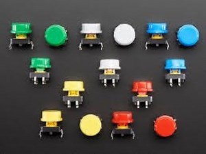 Red Mini Round 2 Pin SPST ON-OFF Rocker Push Button Switch