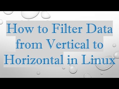 How to Filter Data from Vertical to Horizontal in Linux