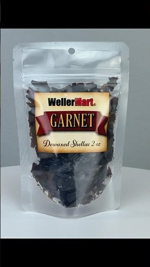 2oz Dewaxed Garnet Shellac Flakes - 360° Premium Wood Finish | Perfect for Antique Restoration
