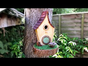 Making A Stylish Rustic Bird Box (DIY Woodworking Ideas)