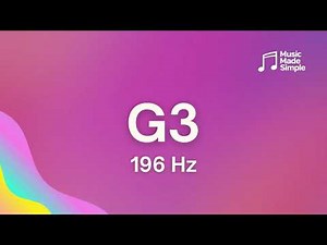 G Drone Tuning Note (G3 - 196 Hz)