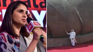 Bird dropping: Divya Spandana mocks photo of Modi at Statue of Unity