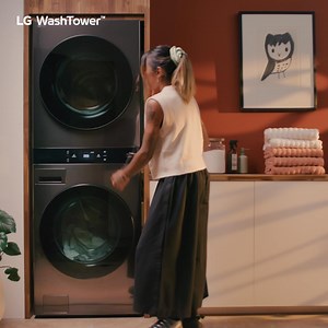 Master laundry days with the #LGWashTower. The All-in-one laundry solution featuring a stacked washer dryer with a convenient central control panel. @Nat Thaipun @masterchefau | LG Global