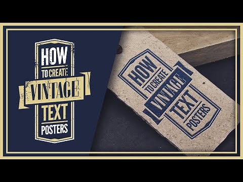 Create Vintage Text Posters with inkscape
