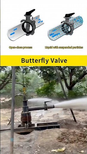 Visual Demonstration! How Simple Is the Working Principle of a Butterfly Valve? #Industrial