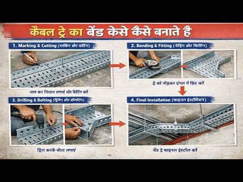 #Day48 | Cable Tray ka Bend kaise banate hai | How to make Cable tray bend | #cabletray #traybend
