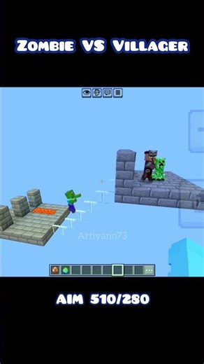 Zombie VS Villager Who Will Win #4 #viral #shorts