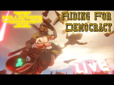 🔴【Helldivers2 Riding For Democracy! Cowgirls Serving up Freedom by the Hip!! #thiccmod #thicc #mods