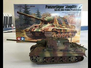 Building the Tamiya JagdTiger including painting weathering