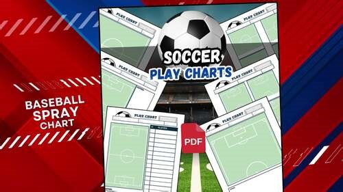 Soccer Play Chart Sheets 8.5x11" | 6 digital downloads | Soccer coach plans