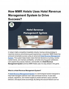 Hotel Revenue Management System - SlideServe