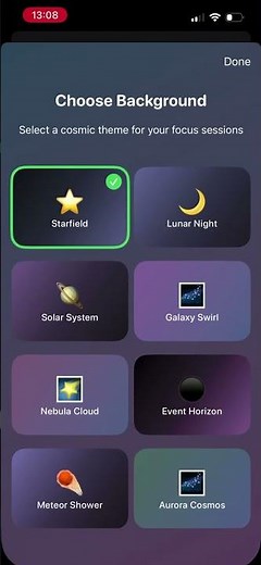 Focus Timer app with sounds