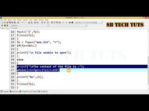 Files in C-Language Practical | fopen,fgetc,fputc,fclose | Files | C Programming | Telugu