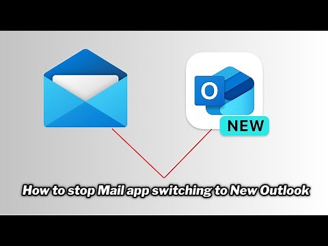 How to stop Mail app switching to new outlook problem in windows 10/11