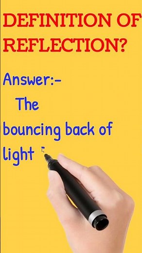 Definition of Reflection? /#shorts