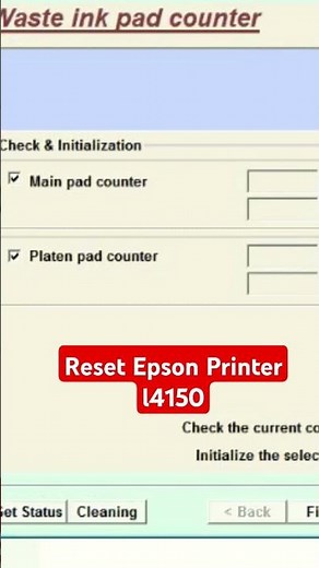 Epson L4150 Red Light Blinking problem solution || Epson ink pad reset l4150 #shortsvideo