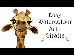 Beginner watercolour tutorials - How to paint a Giraffe