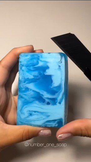 Satisfying Soap Videos on Instagram: "silky smooth blue glycerin soap!! 🌊 credit @number_one_soap follow @satisoap for more"