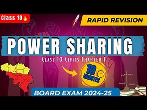 Power Sharing Rapid Revision 🔥 | Class 10 Civics Chapter 1