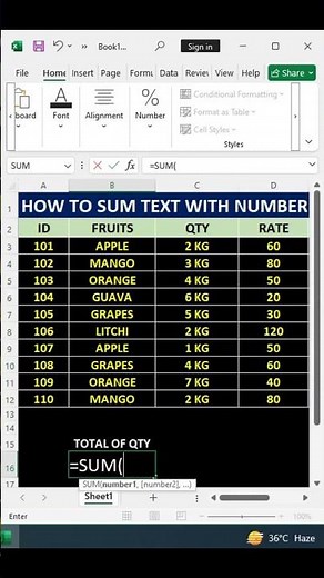 How to add Text with Numbers in Excel #excel #addtext #nkexcelclasses #kritikaexcel