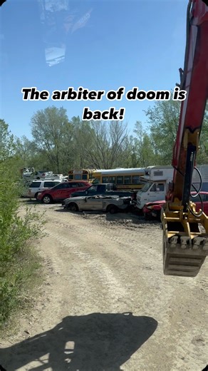 You have been weighed in the balances and have been found wanting… #junkyard #excavator #carcrusher #heavyequipment #recycling #recycle #endoftheroad | Adventures Made From Scratch