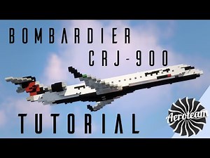 Minecraft Bombardier CRJ-900 Tutorial [1.5:1 Scale]