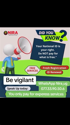 Free National ID and Marriage Registration Services