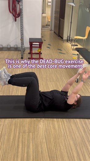 The dead-bug trains your core to stay stable while your arms and legs move, helping your body control motion instead of staying rigid. It also supports your spine, hips, and shoulders during everyday movements and sports. 🤸‍♀️ Low-load and controlled, it’s perfect for building awareness, control, and confidence without strain. 🧘‍♀️ Have you tried the dead-bug? 💪 Give it a go or drop your favorite core exercise below 💬 #RosedaleWellnessCentre #Torontophysio #rosedaletoronto #deadbug #CoreStre