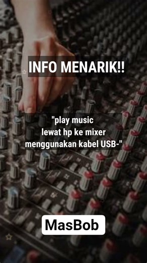 Play Musik Ke Mixer#TutorialAudio #SoundSystemPemula #AudioIndonesia #CaraSetMixer