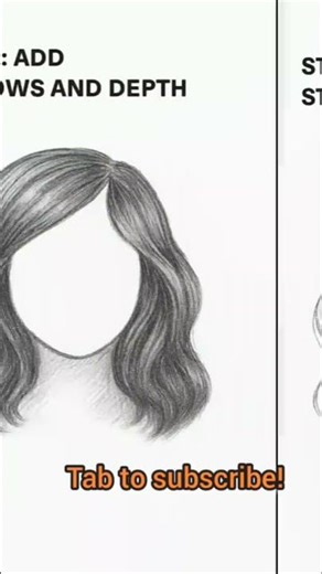 How to draw Realistic hair Styles #drawing #art #easydrawing #howtodraw #sketch