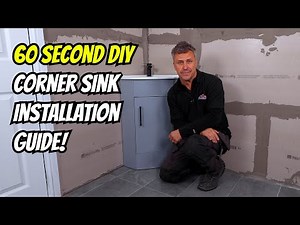 Corner Sink installation! Quick Guide! | Top Trade Tips | 60 Second DIY Tips