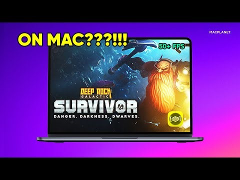 Deep Rock Galactic: Survivor on MacBook Air — CrossOver Performance & Gameplay