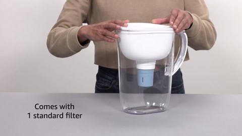 Brita Water Pitcher, Everyday Elite Filter, Removes 99% of Lead, Includes 1 Filter, 10-Cup Capacity, White
