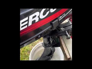 How to flush a 3.3 hp mercury outboard motor without muffs