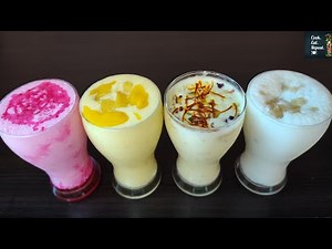 4 Flavoured Lassi | Rose Lassi | Mango Lassi | KesarPista Lassi | Traditional Lassi | CookEatRepeat