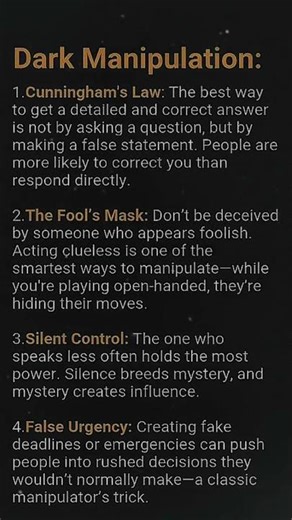 Dark Manipulation Secrets 🔥 | Powerful Psychological Tricks To Control Anyone’s Mind