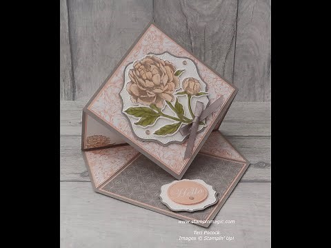 Prized Peony - Diamond Easel Card
