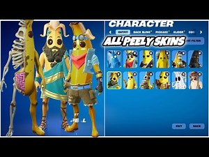 All Fortnite PEELY Skins Showcase!(2018-2024)