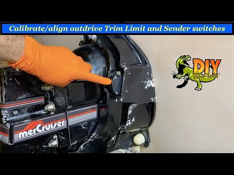 How to calibrate/align outdrive Trim Limit and Sender switches