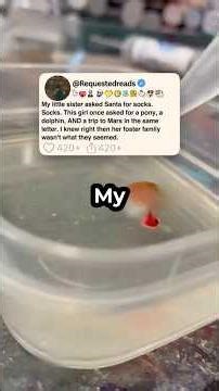 My little sister asked Santa for socks. She once wanted a pony and a trip to Mars. Felt off.