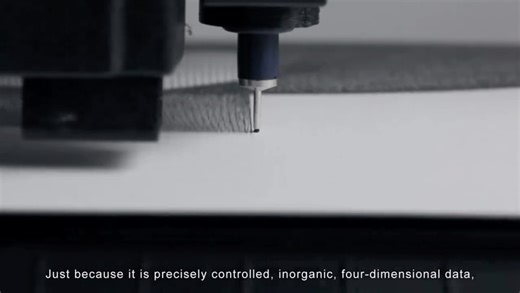 Hiromasa Fukaji on Instagram: "4D DRAWING series. Visualizing the structural projection of a 4-dimensional object. This series uses a custom-coded design tool to simulate geometric rotation on a mathematical 4th axis. The software calculates complex topologies that are impossible to define in standard 3D space. The plotter traces the “cross-section” of these hyper-objects as vector data. Thousands of lines are layered with high density using a ballpoint pen. The resulting moiré patterns are not 