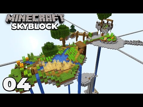 Minecraft 1.15 Skyblock : Episode 4 : How to build a Sky Island Farm