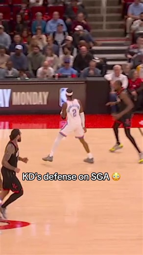 Playing some tough defense out there. 😳 #nba #rockets #thunder #sga #basketball
