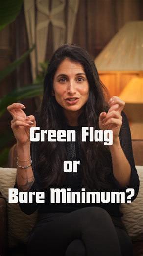 The Sabrina Zohar Show on Instagram: "When did we start calling the bare minimum a green flag. “They texted me back.” Cool. That’s standard. “They remembered what I said.” Great. That’s basic presence. None of that makes someone exceptional. It just means they’re functioning like an adult. Raise the bar. Look at consistency, emotional safety, follow-through, values, and how you feel long term. That’s where the real green flags actually live. If you’re tired of confusing effort with compatibility