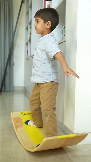 Waldorf Curvy Rocker Balance Board - Enhance Motor Skills And Imagination for toddlers, preschoolers